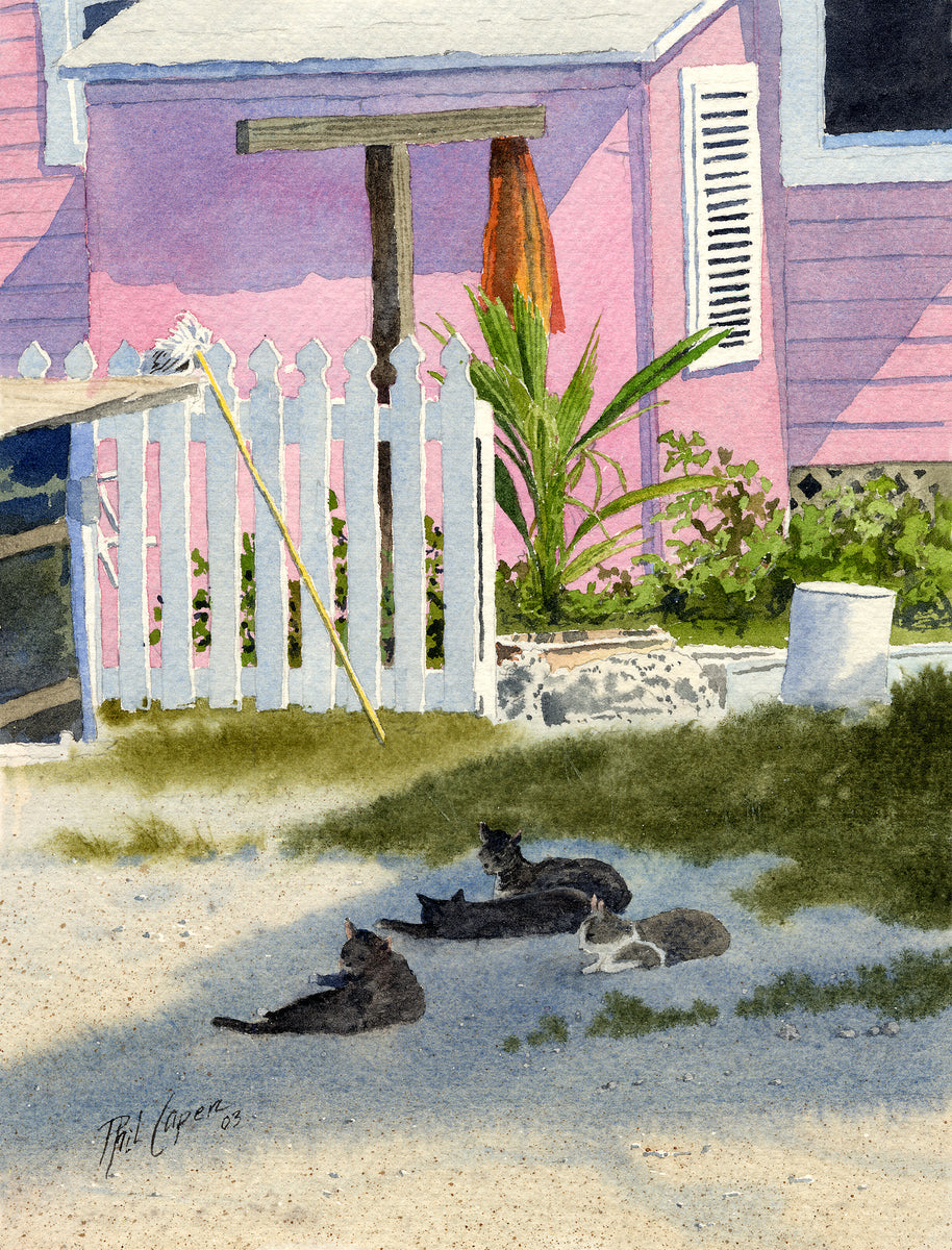 Cats in the Shade – Phil Capen Art