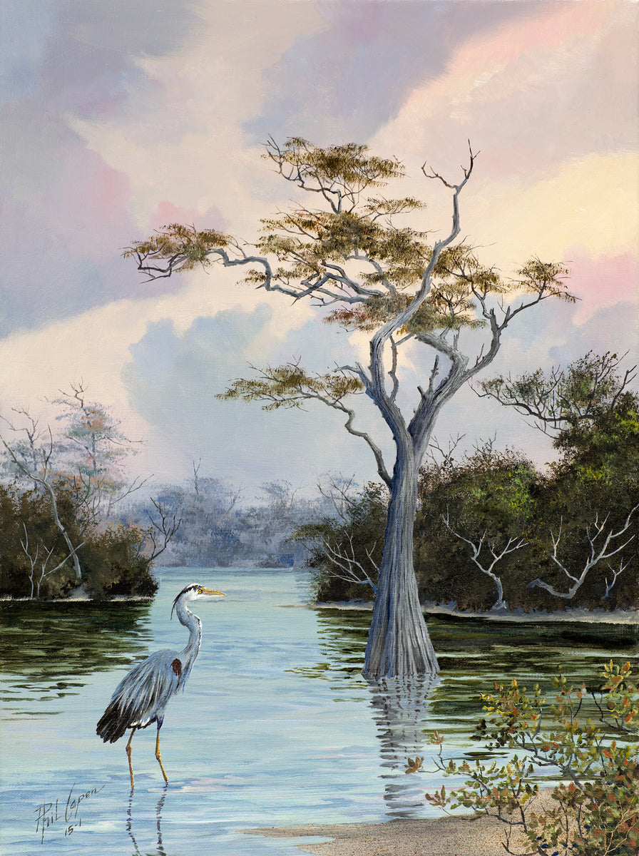 Fishing the River – Phil Capen Art