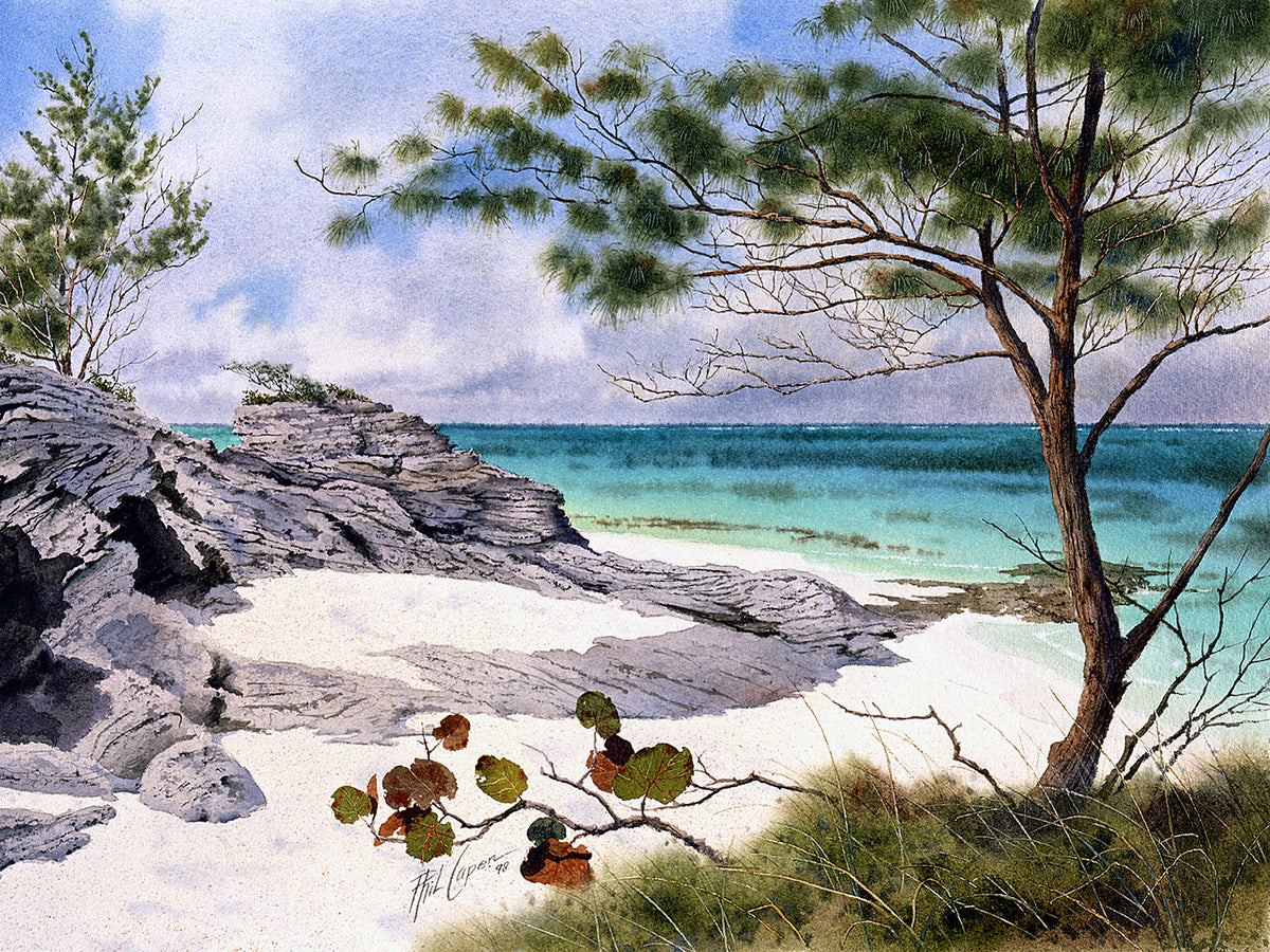 Guana Cay, Ocean Beach – Phil Capen Art